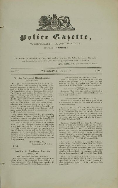 July 1897 - State Library of Western Australia