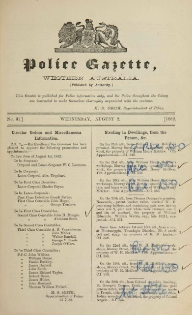 August 1882 - State Library of Western Australia