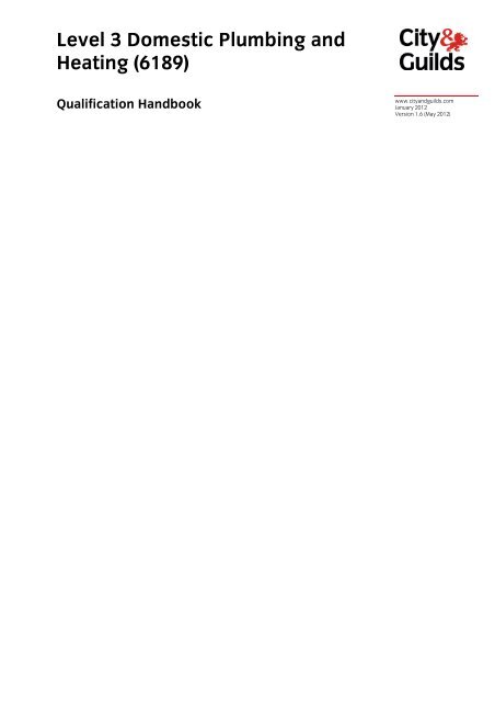 Level 3 Domestic Plumbing and Heating (6189)