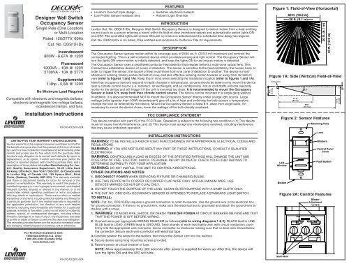 Installation Instructions - Leviton