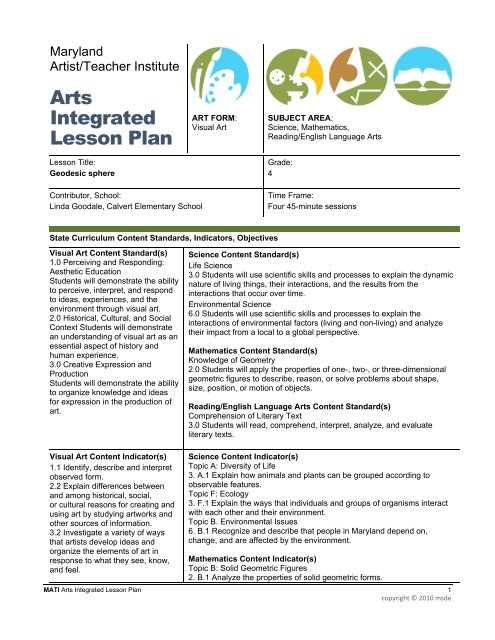 Arts Integrated Lesson Plan Mdk12 arts-integrated-lesson-plan-mdk12