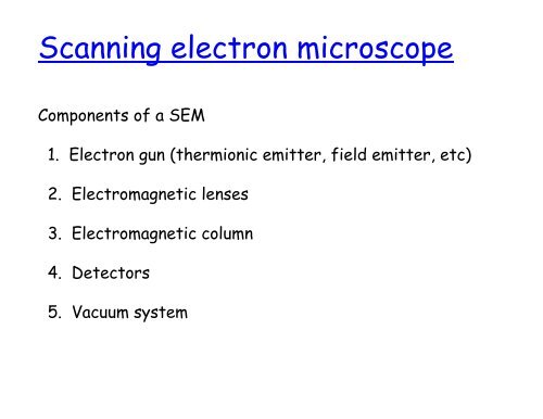 Scanning electron