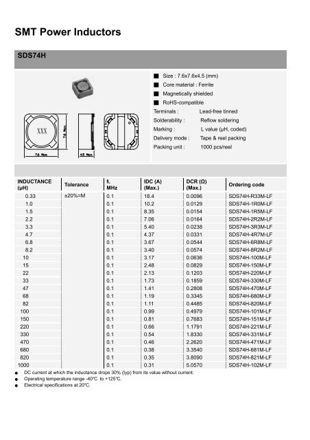 SMT Power Inductors