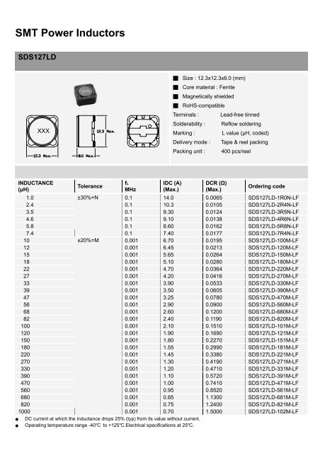 SMT Power Inductors