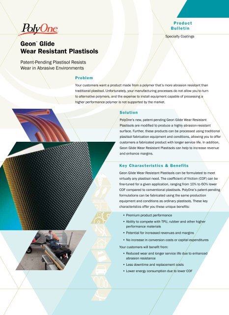 Geonâ ¢ Glide Vinyl Plastisols - PolyOne