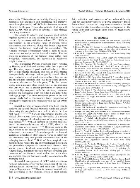 J Pediatr Orthop Volume