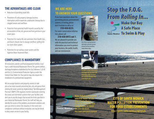 F.O.G. Brochure - City of Santa Monica