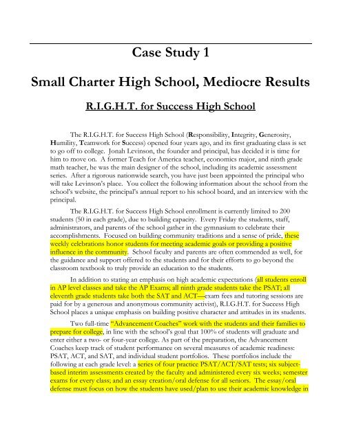 Driven By Data: Entry Plan Case Studies Highlighted ... - EngageNY