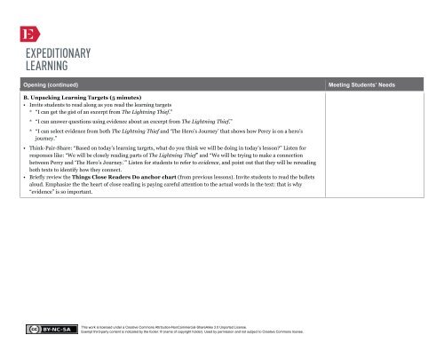 GRADE 6: MODULE 1: UNIT 1