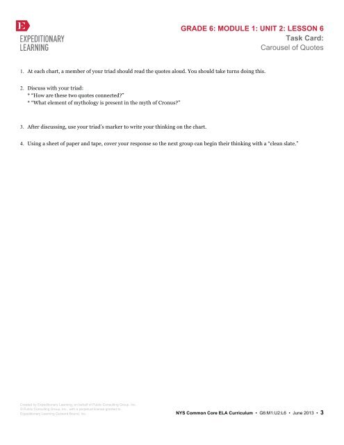GRADE 6: MODULE 1: UNIT 2
