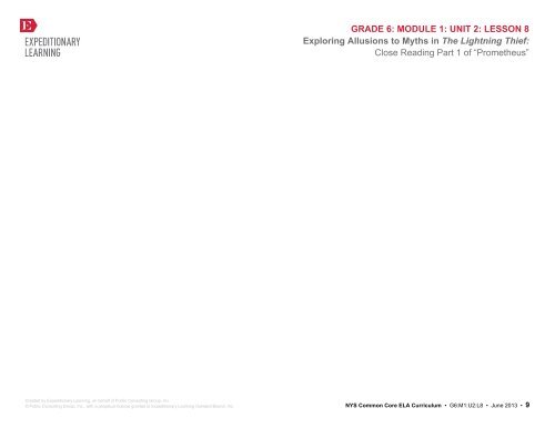 GRADE 6: MODULE 1: UNIT 2