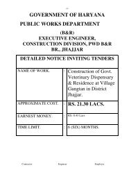 View Tender Document - Haryana PMGSY Tenders