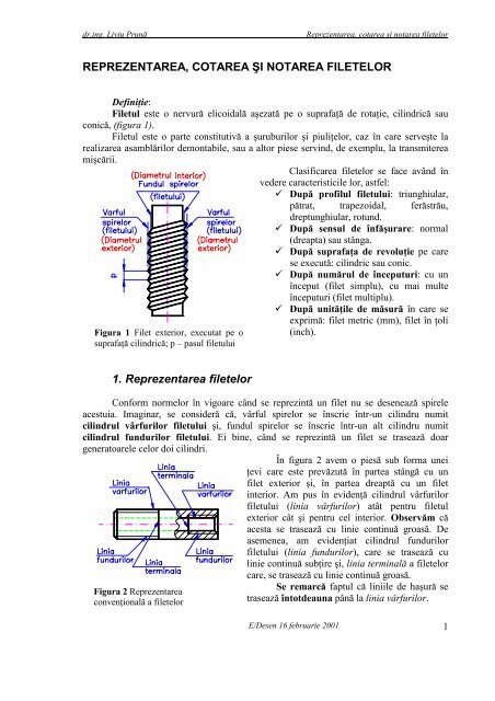 REPREZENTAREA, COTAREA SI NOTAREA FILETELOR