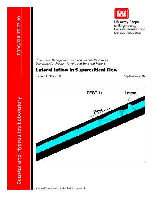 Lateral Inflow in Supercritical Flow - Coastal and Hydraulics ...