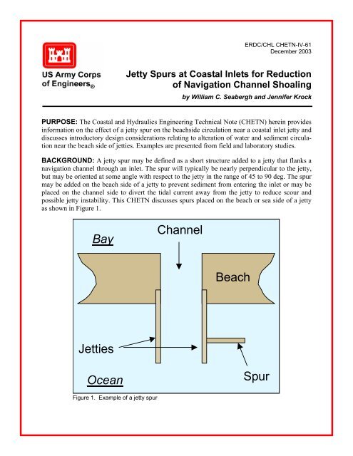 Jetty Spurs at Coastal Inlets for Reduction of Navigation Channel ...