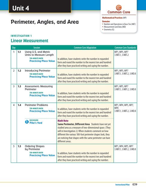 Unit 4 - Investigations