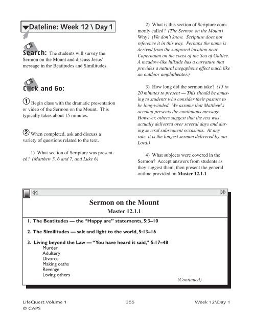 Sermon on the Mount - LifeWay