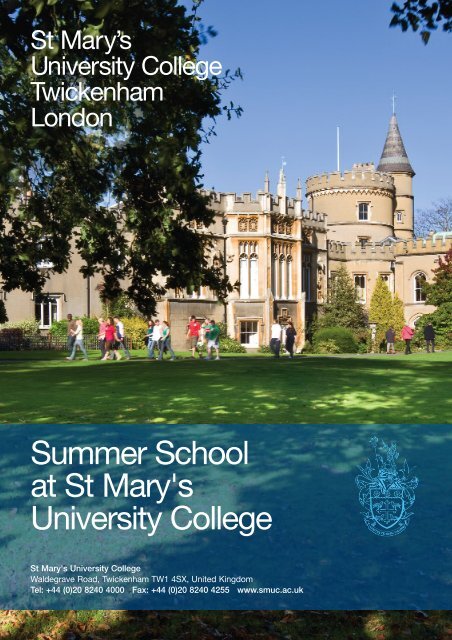 Summer School brochure - St Mary's University College