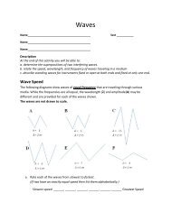 Wave Speed, Frequency, & Wavelength Practice Problems