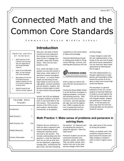 Common Core Math Examples High School