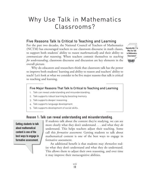 Why Use Talk in Mathematics Classrooms? - Math Solutions