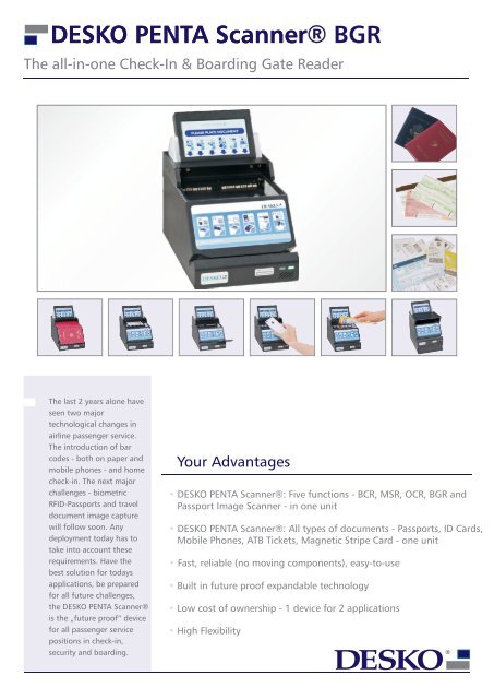 DESKO PENTA Scanner BGR