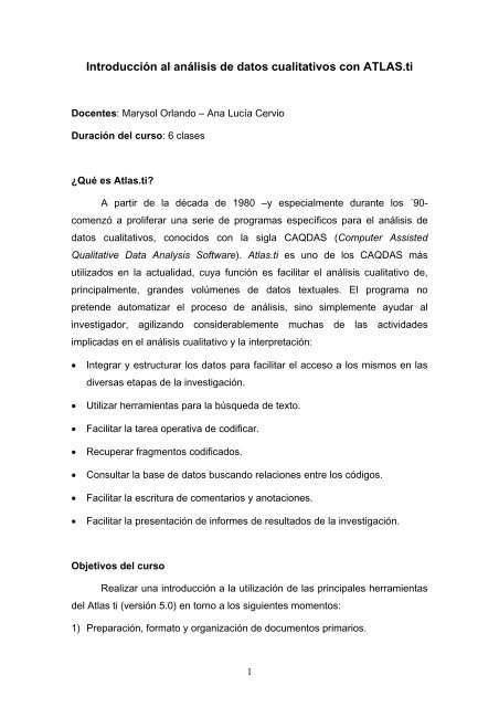 IntroducciÃ³n al anÃ¡lisis de datos cualitativos con ATLAS.ti