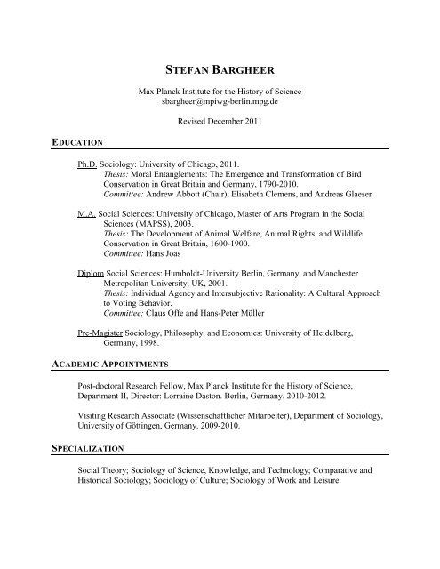 CV - UCLA's Department of Sociology