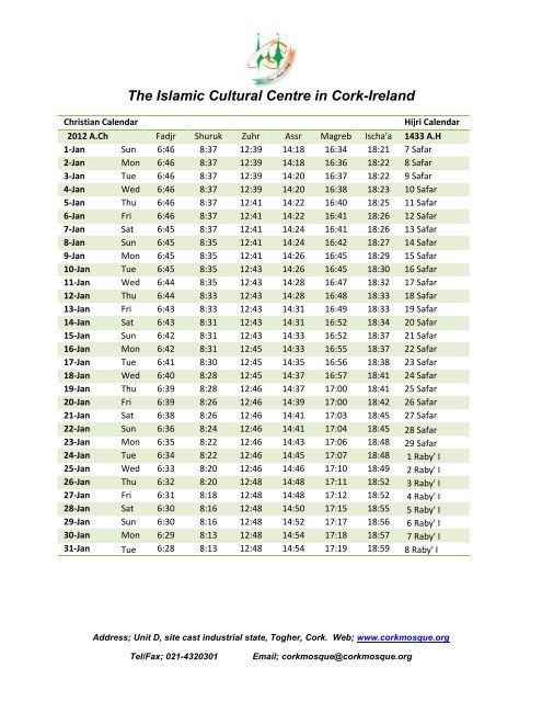 The Islamic Cultural Centre in Cork-Ireland - Cork Mosque