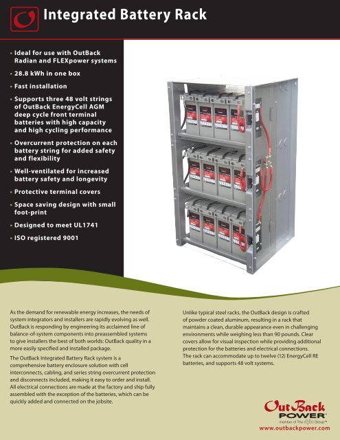 Outback-Integrated-Battery-Rack-Specs - Power Up