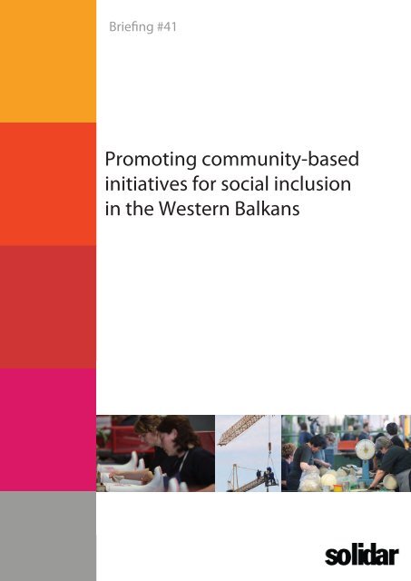 Promoting community-based initiatives for social inclusion ... - Solidar