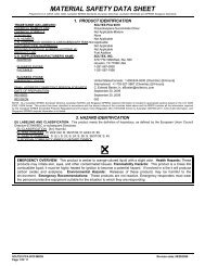 MATERIAL SAFETY DATA SHEET - Soltex