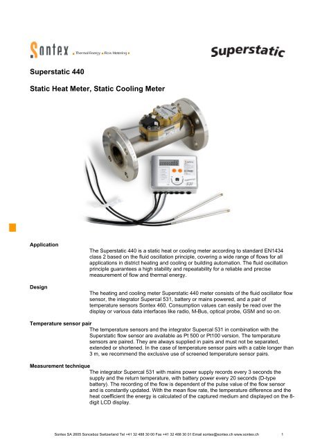 Data Sheet Superstatic 440 EN 16-01-2013 - Sontex SA