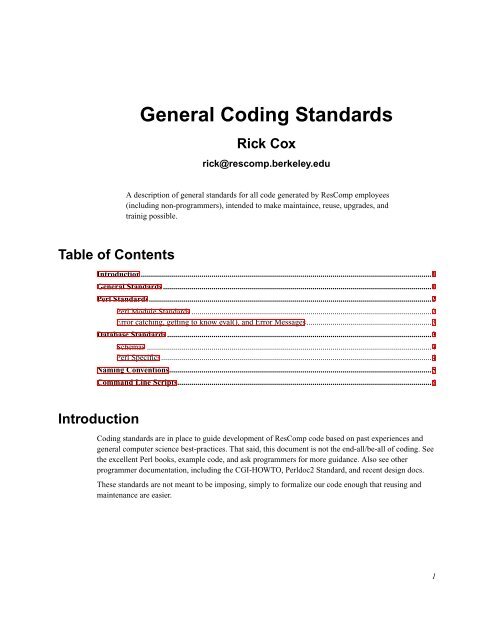 General Coding Standards Perl Source Code Formatter