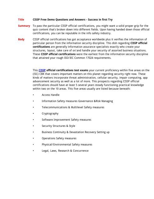 CISSP Certification Guides