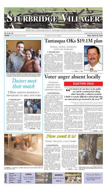 Sturbridge - Stonebridge Press and Villager Newspapers