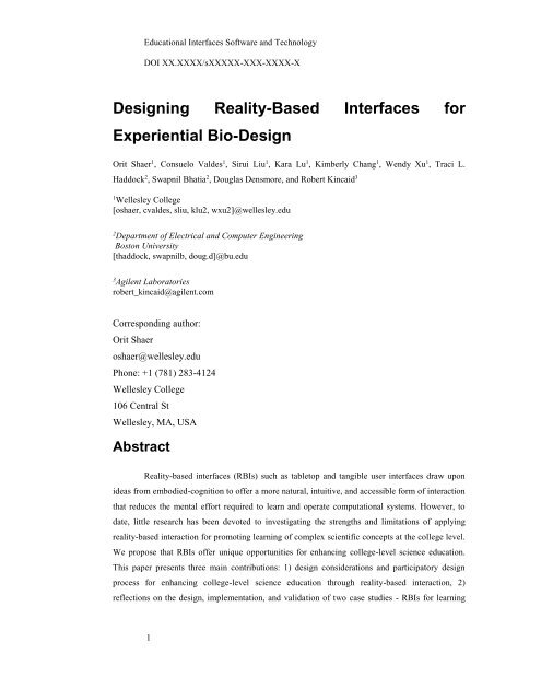 Author template for journal articles - Computer Science