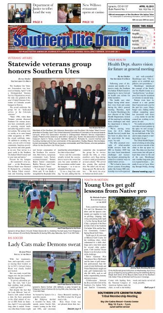 Advertise in the Drum! - Southern Ute Indian Tribe