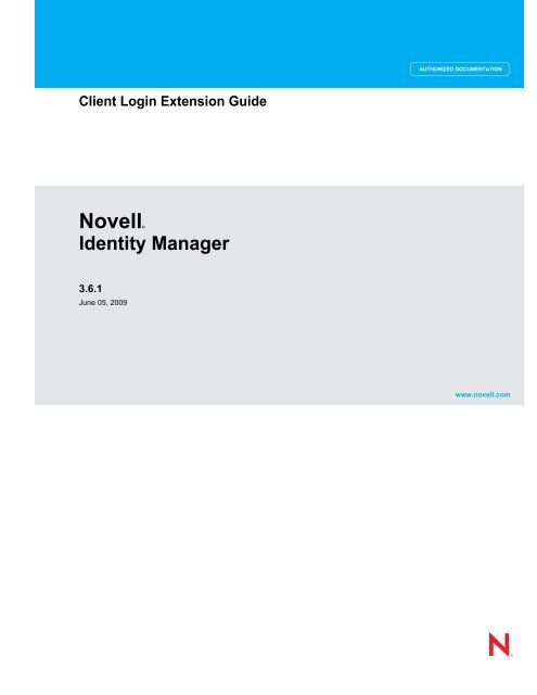 Identity Manager 3.6.1 Client Login Extension Guide - NetIQ