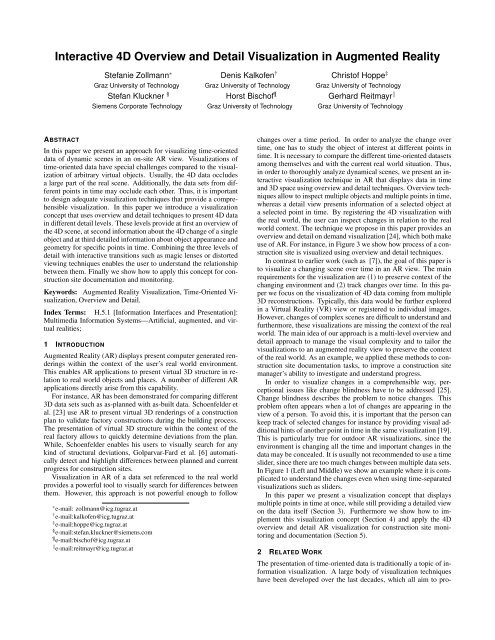 Interactive 4D Overview and Detail Visualization in Augmented Reality