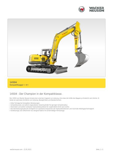 NEUSON, Modell 14504