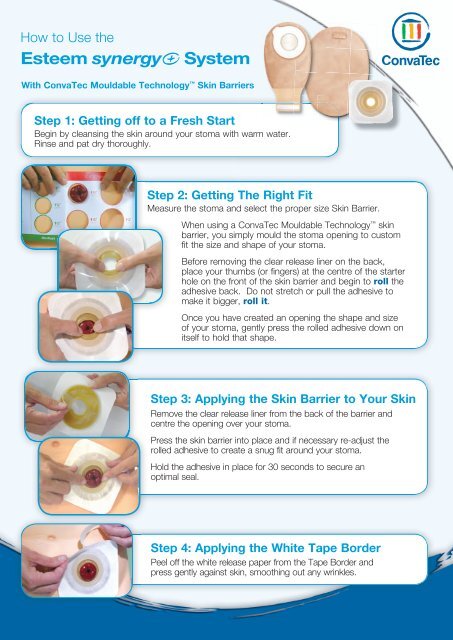 Esteem synergy Mouldable + Line Application Guide - ConvaTec UK