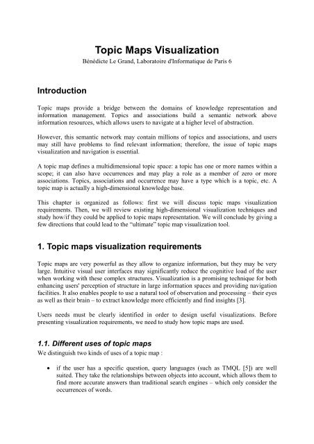 Topic Maps Visualization