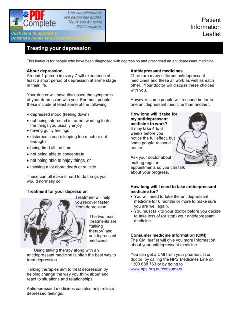 Patient Information Leaflet - Bridge Clinic
