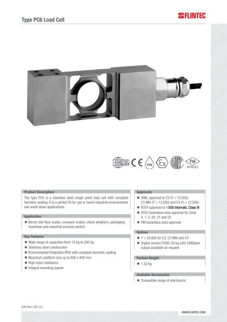 Data sheet SB4 Load Cell - english