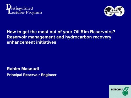 How to get the most out of your Oil Rim Reservoirs? Reservoir ...