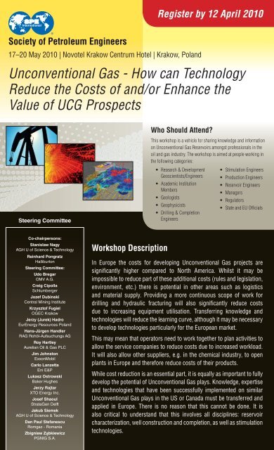Workshop brochure - Society of Petroleum Engineers