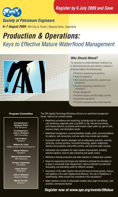 Workshop Brochure - Society of Petroleum Engineers