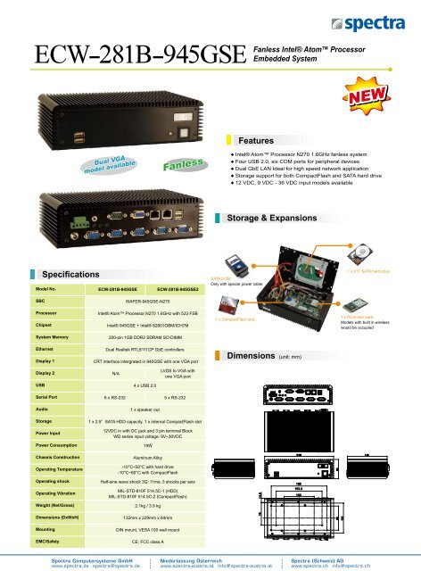 ECW-281B-945GSE - Spectra Computersysteme GmbH
