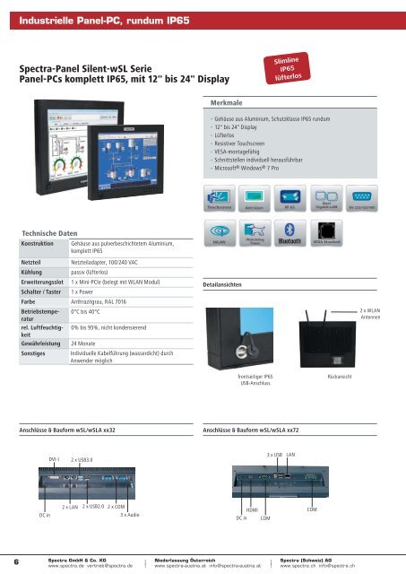 Datenblatt Spectra Silent-wSL Serie - Spectra Computersysteme ...